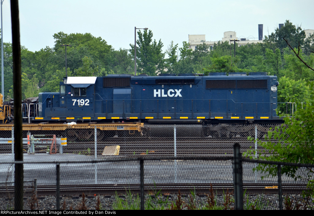 HLCX SD40-2 7192 in South Philly Yard